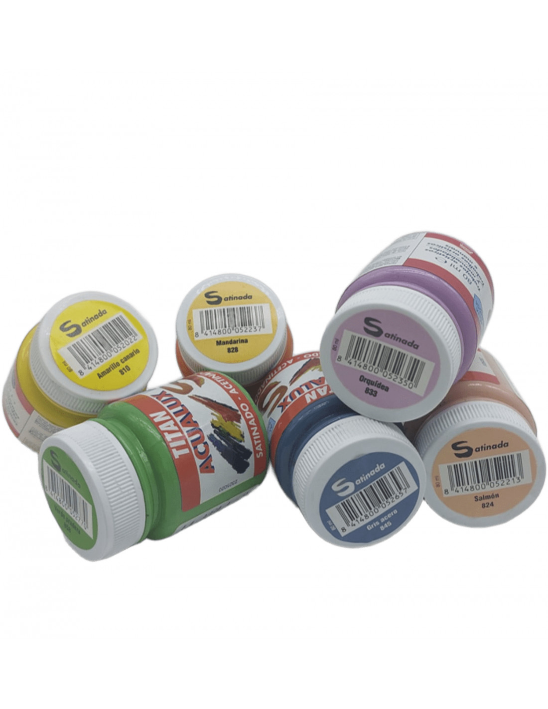 Pintura TITAN ACUALUX satinada - Pinturas Colorsan TAMAÑO 80ML COLOR ...