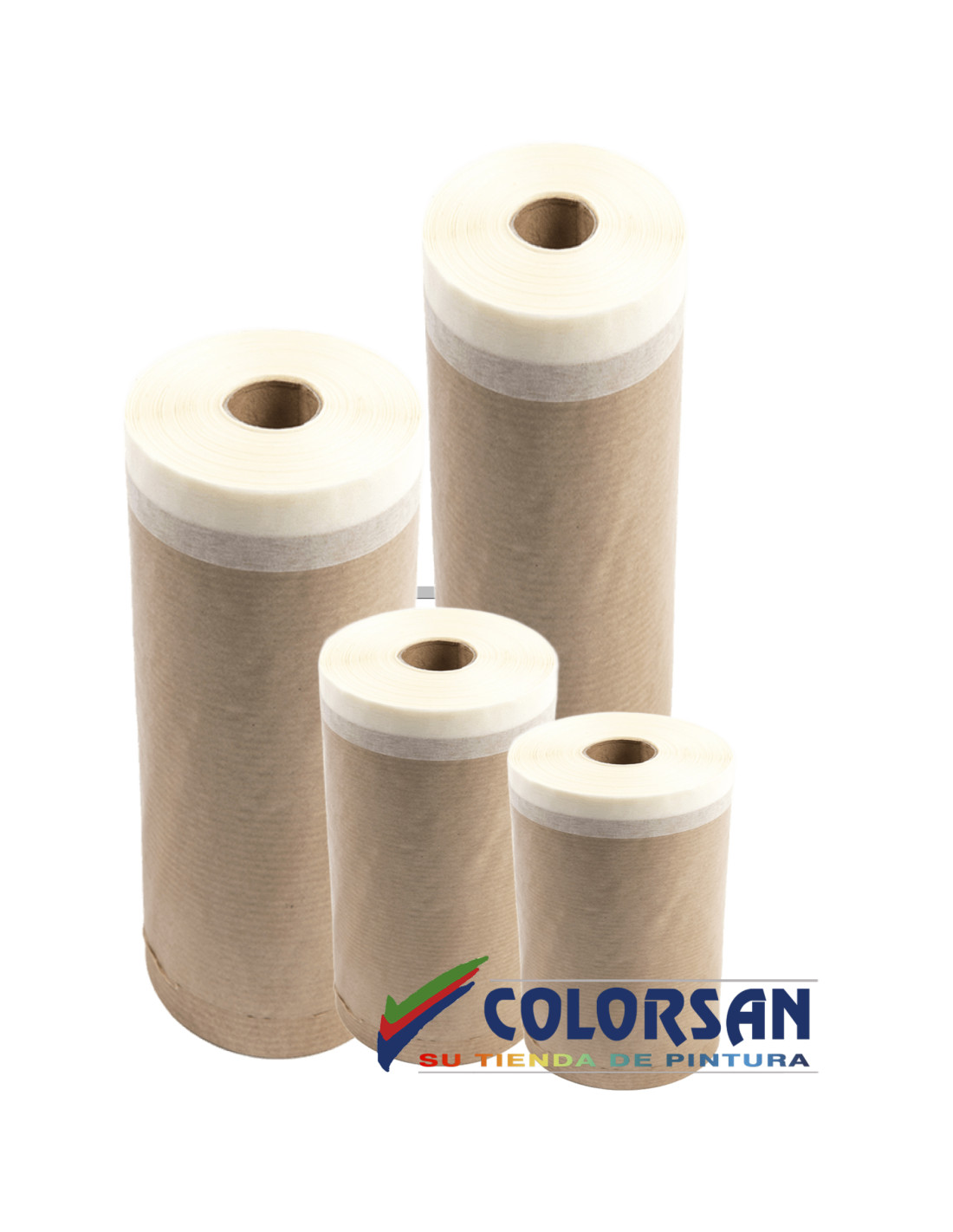 PAPEL CON CINTA PENTRILO - Pinturas Colorsan TAMAÑO 10X45